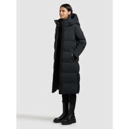 Steppmantel Khujo "RACHEL2 MATT", Damen, Gr. L, obrage grau, 100% Polyester, unifarben, eingesetzt elastischer Bund mit Windstopper, Mäntel