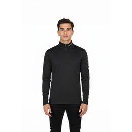 Funktionsshirt Icepeak "Icepeak FLEMINTON", Herren, Gr. L, schwarz, Jersey, Obermaterial: 92% Polyester, 8% Elasthan, hoch geschlossener Ausschnitt, Shirts