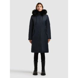 Kurzmantel Khujo "JILLA", Damen, Gr. XL, port blau, 100% Polyamid, unifarben, eingesetzt Rippbündchen mit Windstopper, Mäntel
