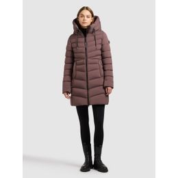 Steppmantel Khujo "TUHANI5", Damen, Gr. L, orchid lila, 100% Polyester, unifarben, eingesetzt elastischer Bund mit Windstopper, M&auml;ntel Steppmantel