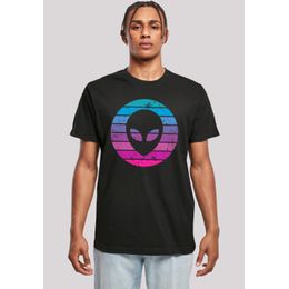 T-Shirt F4NT4STIC "Alien Kopf", Herren, Gr. 4XL, schwarz, Obermaterial: 100% Baumwolle, regular fit, Rundhals, ohne Bündchen, Shirts, Premium Qualität