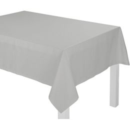 Tischdecke Adam "Uni Collection Light" Gr. 6, grau (hellgrau), B:130cm L:220cm, Bio-Baumwolle, Tischdecken, Tischdecke, aus 100% Bio-Baumwolle