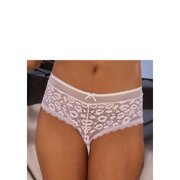 Panty Vivance, Damen, Gr. 40/42, wei&szlig;, Microtouch, Obermaterial: 88% Polyamid, 12% Elasthan, figurbetont, Unterhosen Panty, aus Spitze in Leo-Optik und weichem Mesh-Material