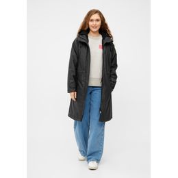 Regenmantel Derbe "Friese Tildaholm glitter", Damen, Gr. 36, schwarz (jet schwarz, glitter), Obermaterial: 100% Polyester; Futter: 100% Polyester, Mäntel, Wasserabweisend, winddicht, Glitzer