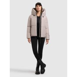 Steppjacke Khujo "AUDREY MATT", Damen, Gr. L, dusty beige, 100% Polyester, unifarben, eingesetzt elastischer Bund mit Windstopper, Jacken