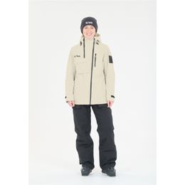 Skijacke SLOPE "Zuko", Damen, Gr. L, sanftes weiß, 100% Polyester, mehrfarbig, normal, ohne Ausschnitt, Jacken, mit wasserdichter Membran und getapten Nähten