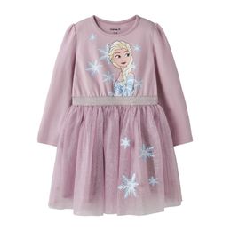 name it Kleid 'NMFOsimi Frozen' M&auml;dchen Gr&ouml;&szlig;e 110 beige / hellblau / lavendel / wei&szlig;