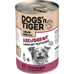 Nassfutter Hund mit Lamm, Abendbrot DOGS'n TIGER