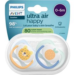 Schnuller ultra air happy Silikon, blau/mint, 0-6 Monate Philips Avent