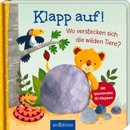 Kinderbuch Klapp auf! Wo verstecken sich die wilden Tiere? Ars Edition