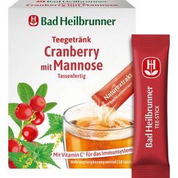Bad Heilbrunner Teegetr&auml;nk Cranberry mit Mannose (10 St&uuml;ck)