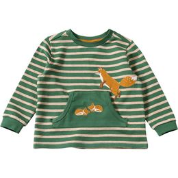 Sweatshirt mit Fuchs-Familien-Motiv, grün, Gr. 92 ALANA