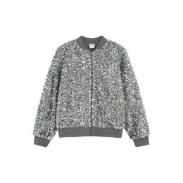 Cool Club Sweatjacke M&auml;dchen Gr&ouml;&szlig;e 158 silber