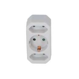 Multistecker wei&szlig; 3-fach