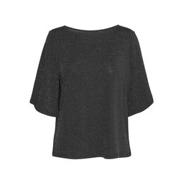 V&eacute;ro Moda VERO MODA T-Shirt 'KANVA' Damen Gr&ouml;&szlig;e M schwarzmeliert / silber