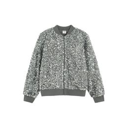 Cool Club Sweatjacke M&auml;dchen Gr&ouml;&szlig;e 158 silber