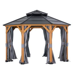 Sunjoy Vorhang f&uuml;r Zedernholz Gazebo 395cm x 395cm