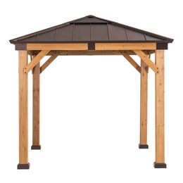 Sunjoy Pavillon Zedernholz Gazebo RAPI - 273cm x 273cm, braun