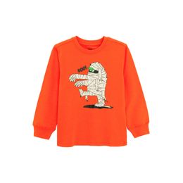 Cool Club Sweatshirt Jungen Gr&ouml;&szlig;e 104 neonorange / schwarz / offwhite