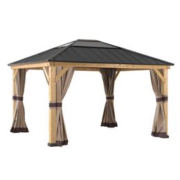 Sunjoy Vorhang f&uuml;r Zedernholz Gazebo 336cm x 336cm