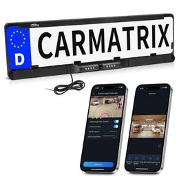 CARMATRIX Auto WLAN R&uuml;ckfahrkamera KI Personenerkennung mit APP