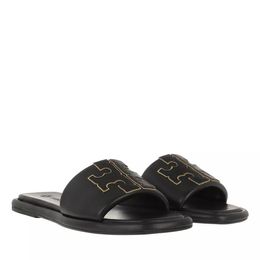 Tory Burch Slipper & Pantoletten - Double T Sport Slide - Gr. 36 (EU) - in Schwarz - f&uuml;r Damen