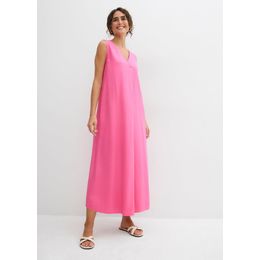 bonprix Tr&auml;gerkleid aus flie&szlig;ender Viskose, pink, Viskose
