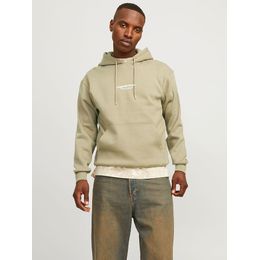 Jack & Jones Jack & Jones Hoodie in Beige - 37% | Größe XL | Herren-sweatshirts-jacken