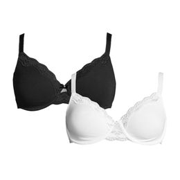 Petite Fleur BH Damen Gr&ouml;&szlig;e 75 schwarz / wei&szlig;