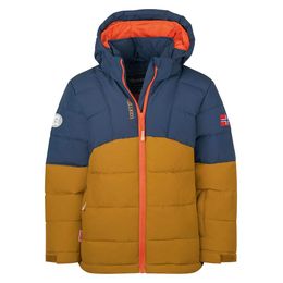 Trollkids Winterjacke "Gryllefjord" in Dunkelblau/ Hellbraun - 43% | Größe 92 | Kinderjacken