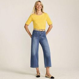 LANDS' END 7/8-Jeans mit weitem Bein, Damen,  Blau, by Lands' End