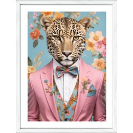 Pro Art Gerahmtes Bild LEOPARD IN SUIT