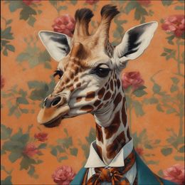 Pro Art Aludibondbild GIRAFFE IN SUIT