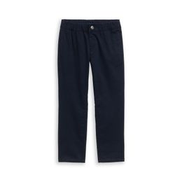 Tom Tailor Jungen Slim Chino Hose mit Stretch, blau, Uni, Gr. 110