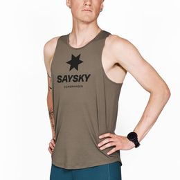 Saysky Logo Combat Singlet Bekleidung Herren braun
