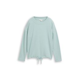 Tom Tailor Damen Loose Fit Sweatshirt, gr&uuml;n, Uni, Gr. XS