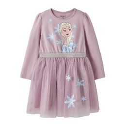 name it Kleid 'NMFOsimi Frozen' Mädchen Größe 92 beige / hellblau / lavendel / weiß