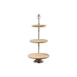 Invicta Interior Deko Etagere Pure Nature Mangoholz 70 cm, &Oslash; 30 cm skandinavische Deko Online Shop