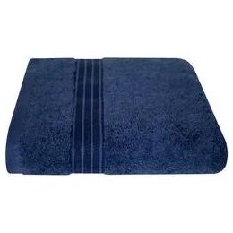 Handtuch Dyckhoff "Siena", blau (tintenblau), B:50cm L:100cm, Frottier, Obermaterial: 100% Baumwolle, Handt&uuml;cher, mit Bord&uuml;re