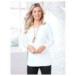Langarmshirt Classic Basics "Shirt", Damen, Gr. 38, wei&szlig;, 100% Baumwolle, unifarben, Rundhals, Shirts Langarmshirt