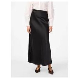 Maxirock Y.A.S "YASPELLA HW MAXI SKIRT S. NOOS", Damen, Gr. XL (42), schwarz, Web, Obermaterial: 97% Polyester, 3% Elasthan, unifarben, kn&ouml;chellang, R&ouml;cke Maxirock