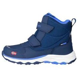 Winterstiefel Trollkids "KIDS HAFJELL WINTER BOOTS", M&auml;dchen, Gr. 28, blau (navy, medium blau), Synthetik, mehrfarbig, Schuhe Winterstiefel, Snowboots, Winterstiefel, Winterschuhe, f&uuml;r Kinder, wasserdicht