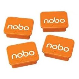 NOBO Magnete Orange 2,2 x 1,8 cm 4 Stück