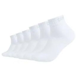 Kurzsocken CAMP DAVID "mesh ventilation", Herren, Gr. 43-46, wei&szlig;, Baumwollmischung, unifarben, Socken, mit dezentem Markenlogo
