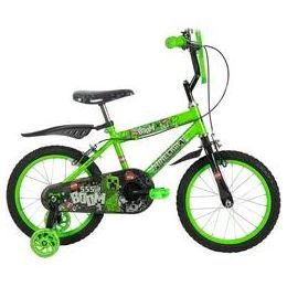 Kinderfahrrad Huffy "Minecraft Kinder 16 Zoll Fahrrad" Gr. 27, wei&szlig;, neutral, Fahrr&auml;der, Kinder, 26cm, 16 Zoll (40,64cm) hinten: 16 Zoll (40,64cm)