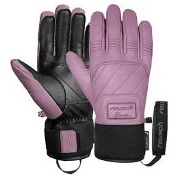Skihandschuhe Reusch "Legacy R-TEX XT", Damen, Gr. 10, rosa, schwarz, 50% Polyester, 50% Rindsleder, mehrfarbig, Handschuhe, mit wasserdichter, atmungsaktiver Funktion