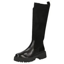 Stiefel Caprice "Caprice Stiefel Leder/Textil", Damen, Gr. 39, schwarz, Leder, Textil, Schuhe Stiefel