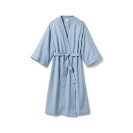 Tchibo - Flanell-Morgenmantel - Damen - Gr. L - blau