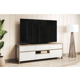 Pharao24.de TV Board Fernsehschrank 164 cm breit im Skandi Design