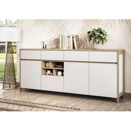 Pharao24.de Esszimmersideboard Große Kommode mit offenen Fächern 193 cm breit